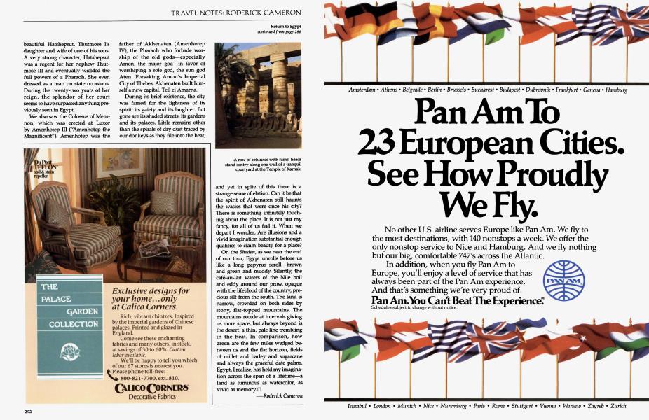 Pan Am. | Architectural Digest | NOVEMBER 1985