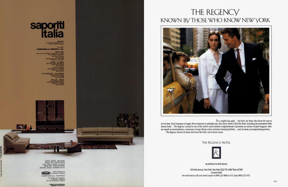 THE REGENCY HOTEL | Architectural Digest | NOVEMBER 1985