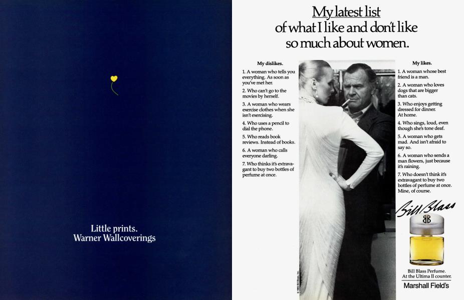 Bill Blass | Architectural Digest | DECEMBER 1985