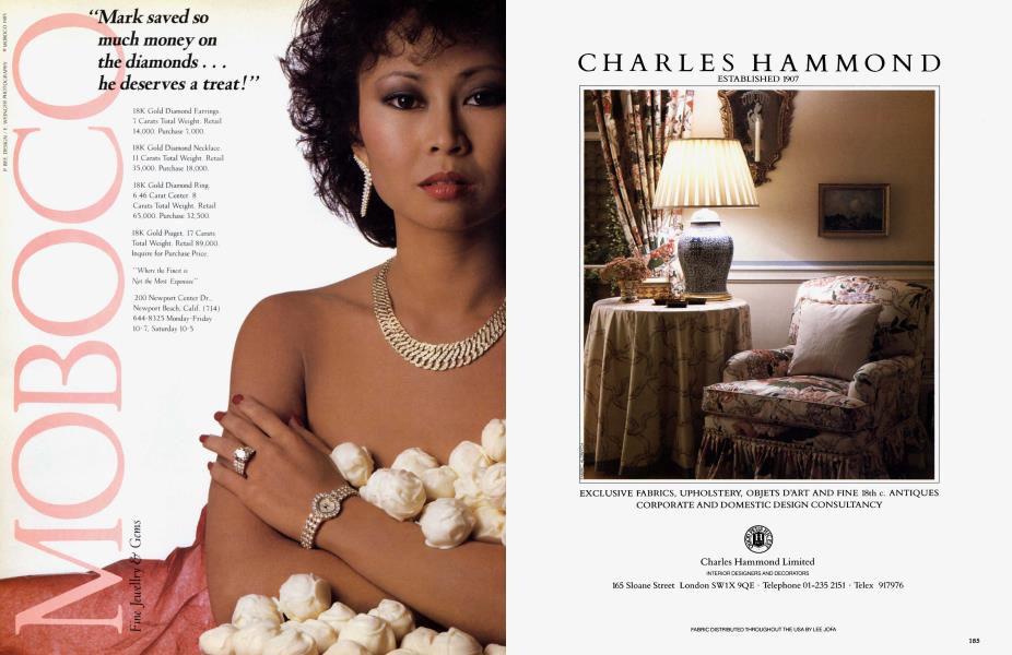 CHARLES HAMMOND | Architectural Digest | JANUARY 1986