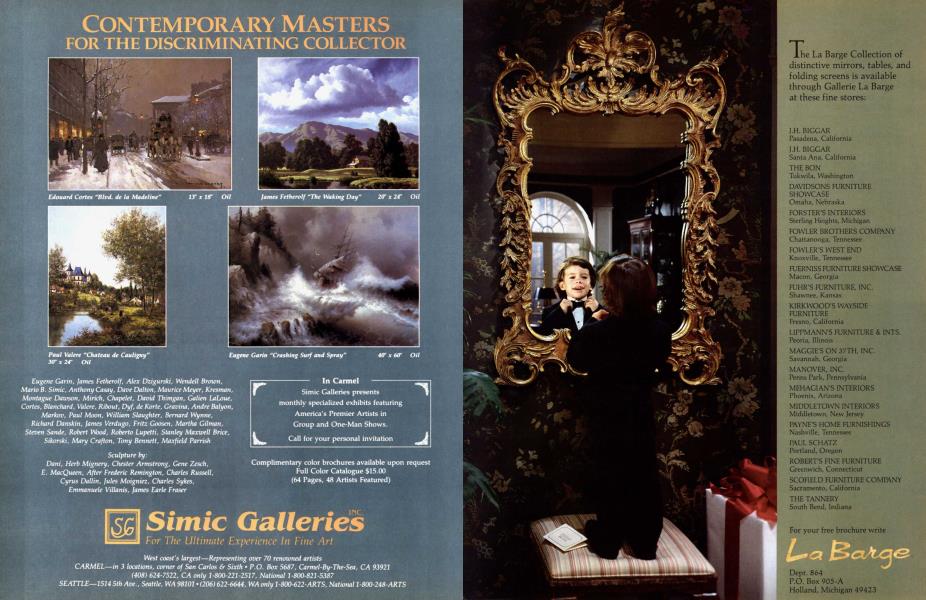 La Barge | Architectural Digest | JANUARY 1986