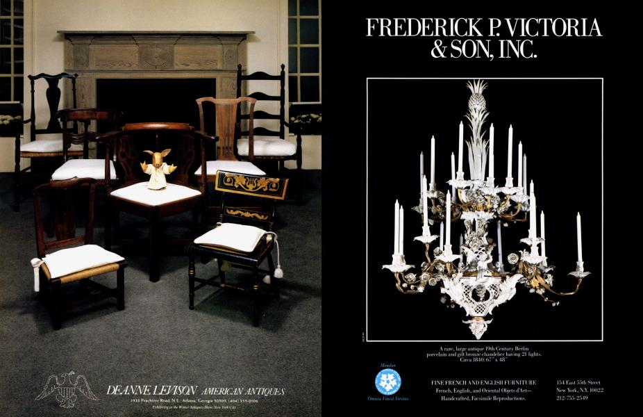 DEANNE LEVISON AMERICAN ANTIQUES | Architectural Digest | JANUARY 1986
