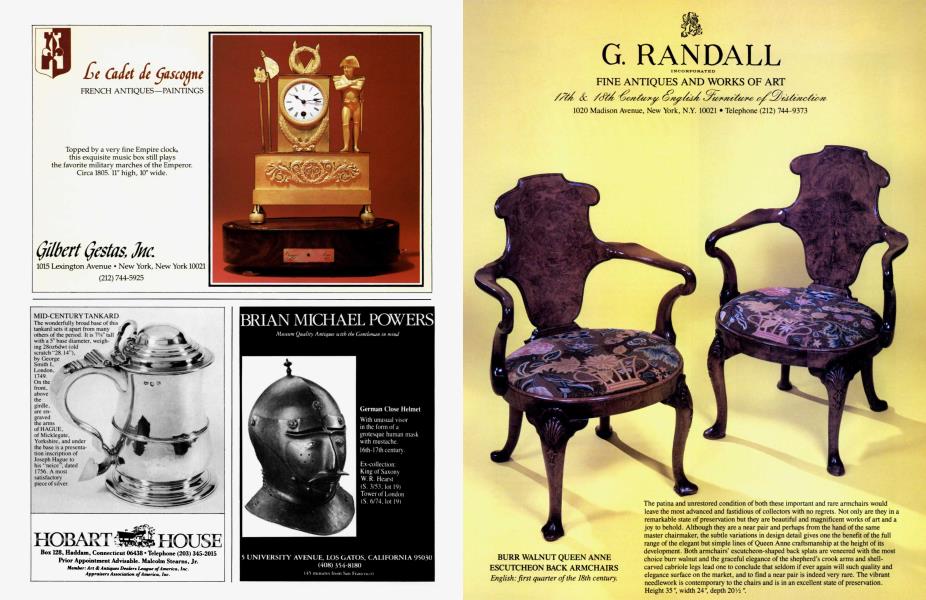 G. RANDALL | Architectural Digest | JANUARY 1986