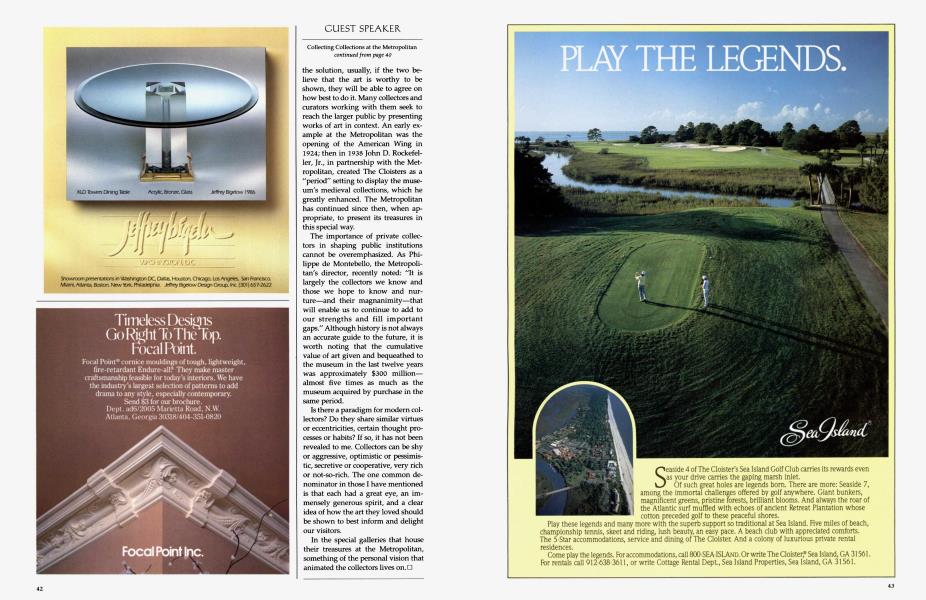 Sea Island® | Architectural Digest | MARCH 1986