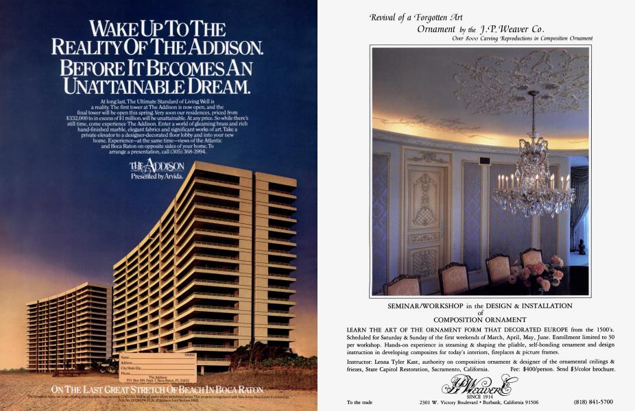 The Addison | Architectural Digest | MARCH 1986