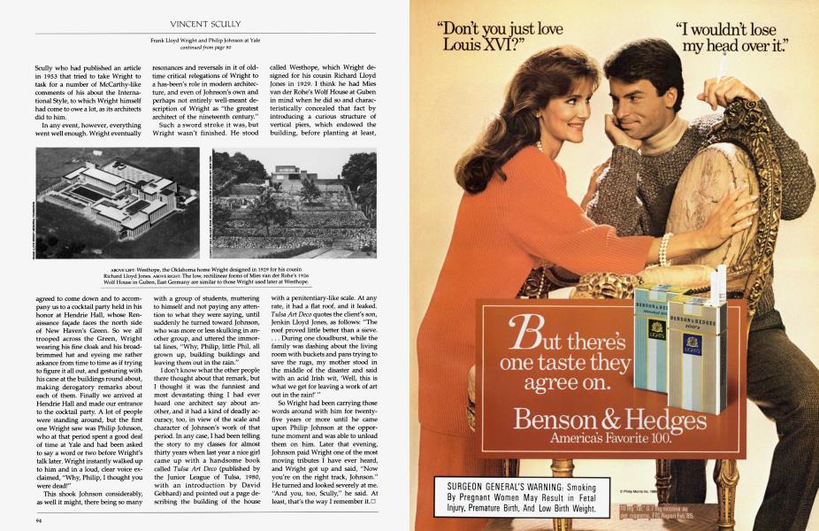 Benson & Hedges | Architectural Digest | MARCH 1986