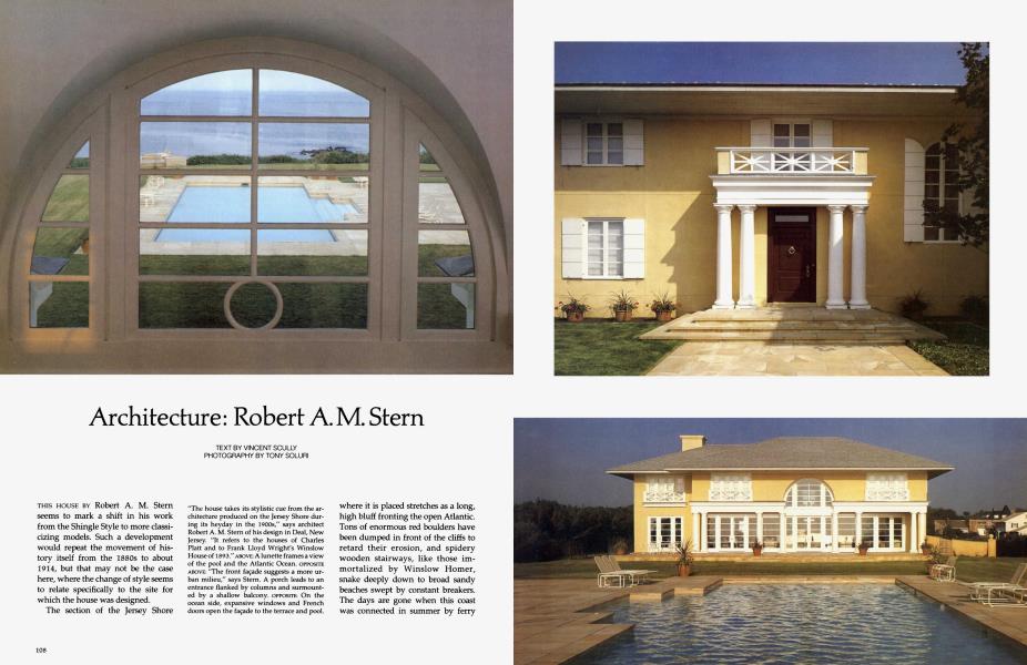 Architecture: Robert A.M. Stern | Architectural Digest | MARCH 1986 Architecture: Robert A.M. Stern | Architectural Digest | MARCH 1986