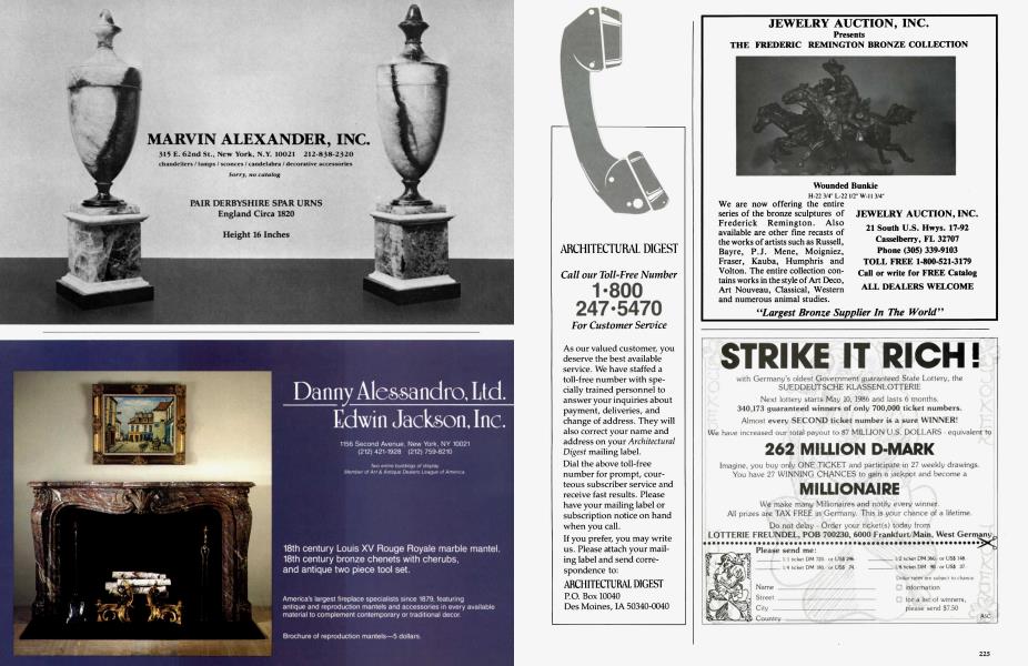 ARCHITECTURAL DIGEST | Architectural Digest | APRIL 1986