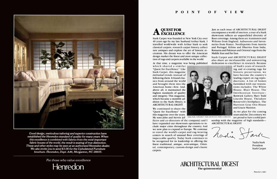 ARCHITECTURAL DIGEST | Architectural Digest | APRIL 1986