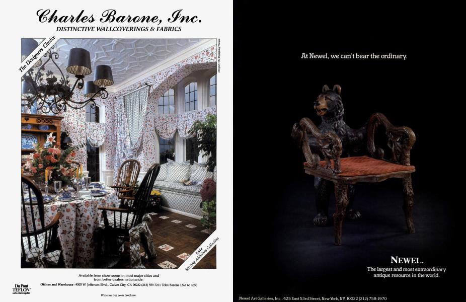 Charles Barone, Inc. | Architectural Digest | APRIL 1986