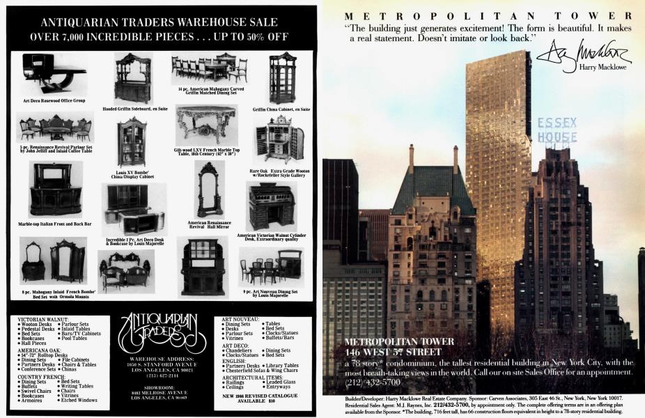 Metropolitan Tower | Architectural Digest | MAY 1986