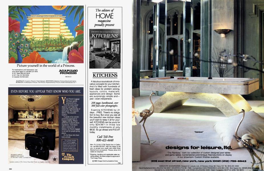 Kitchens | Architectural Digest | MAY 1986