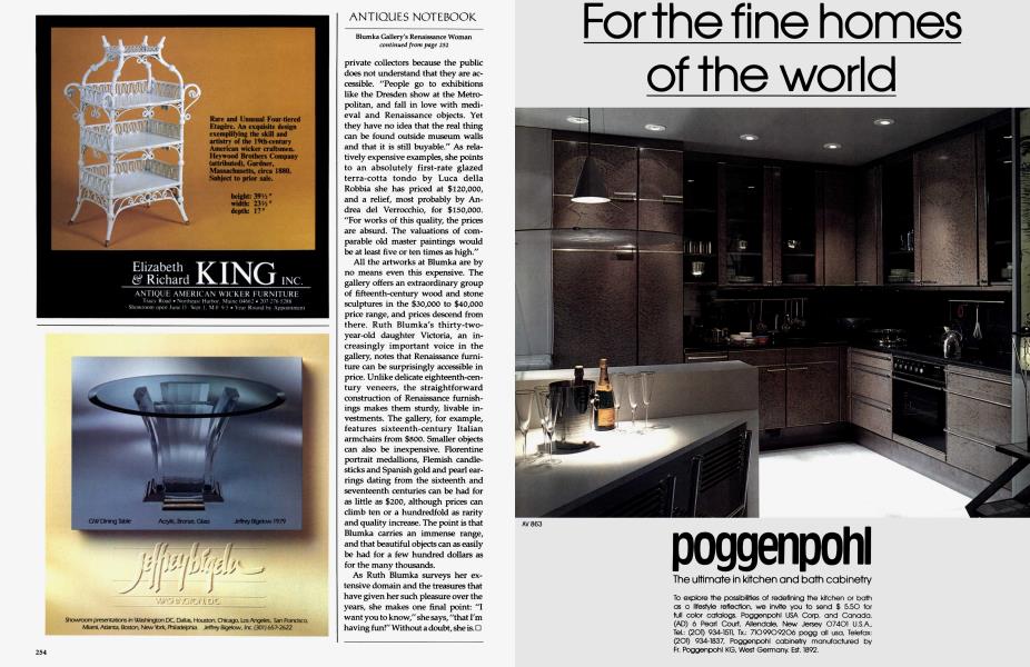 Elizabeth & Richard KING INC. | Architectural Digest | MAY 1986