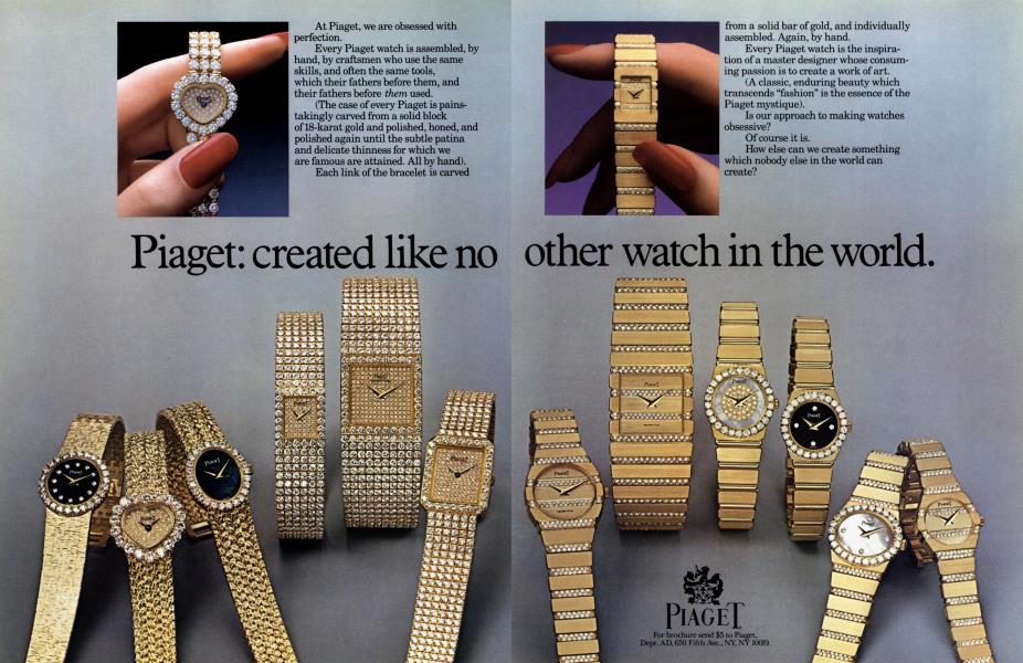 Piaget® | Architectural Digest | MAY 1986