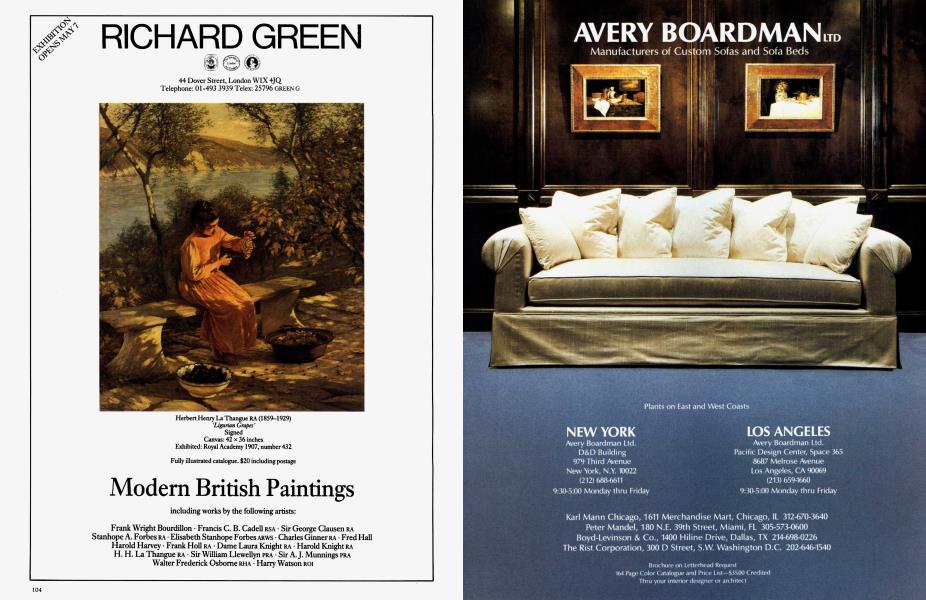 Modern British Paintings | Architectural Digest | MAY 1986