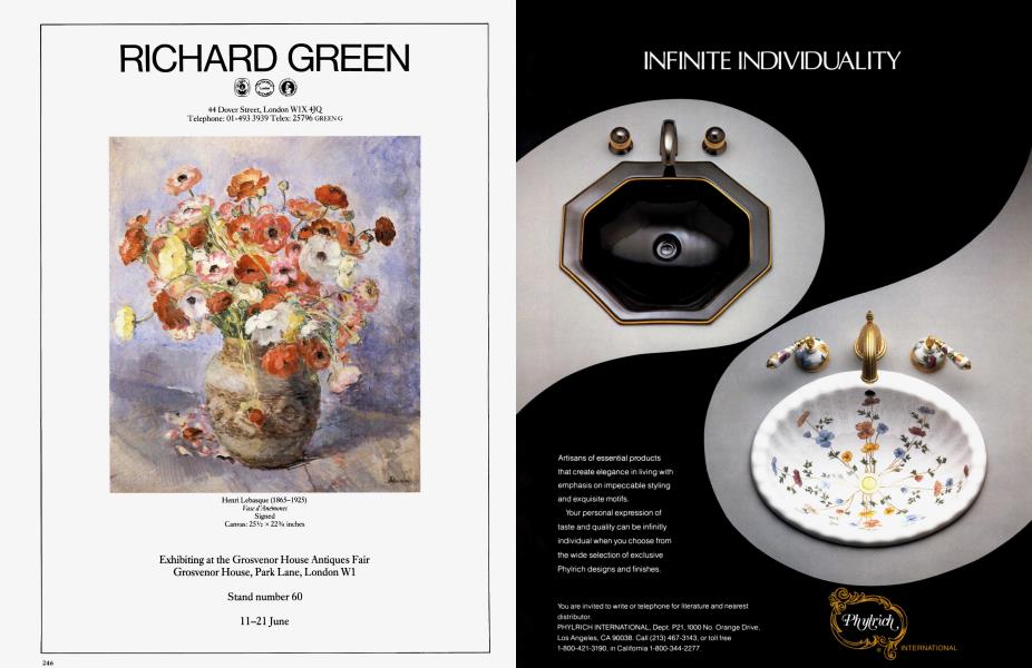 RICHARD GREEN | Architectural Digest | JUNE 1986