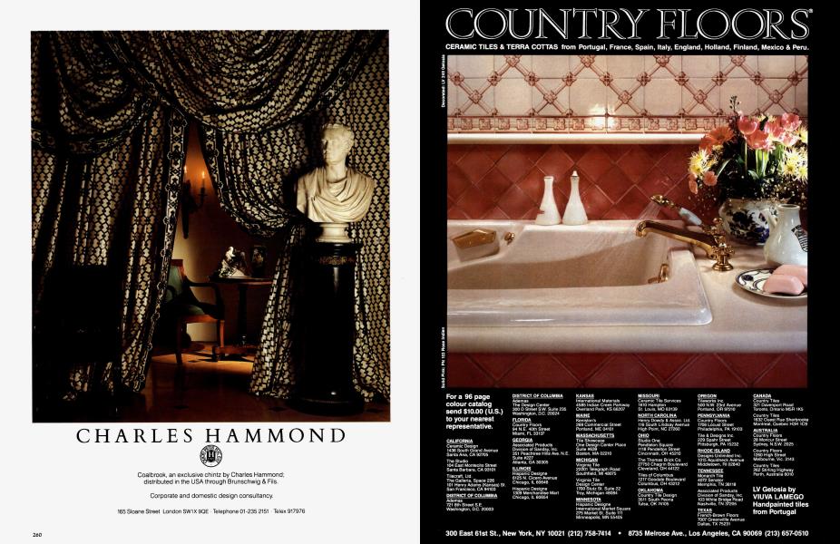 CHARLES HAMMOND | Architectural Digest | JUNE 1986