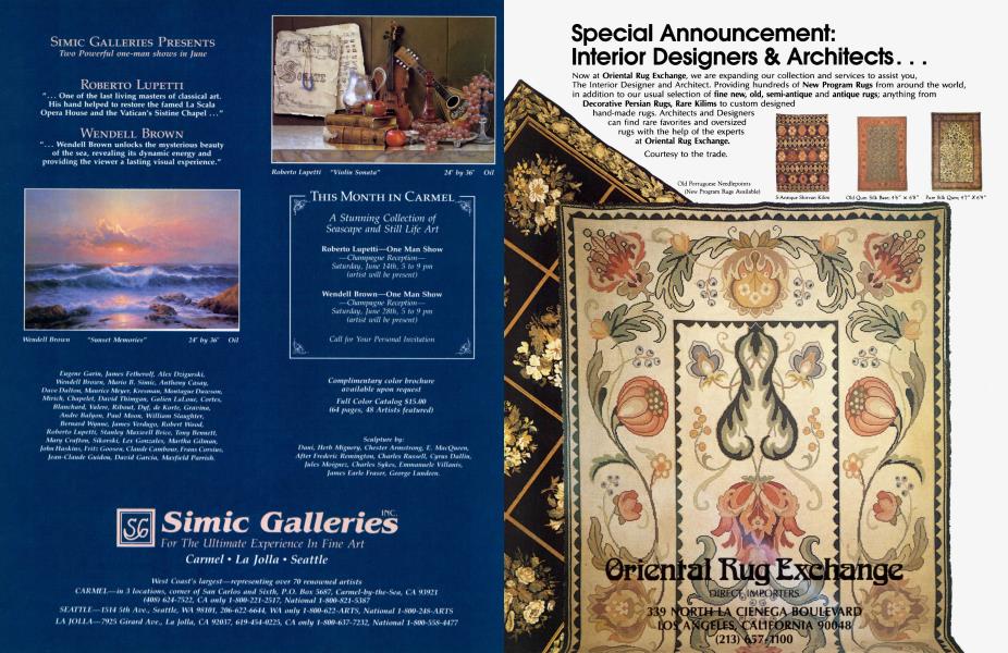 Simic Galleries | Architectural Digest | JUNE 1986