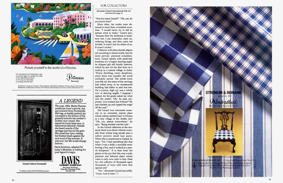 DAVIS CABINET COMPANY | Architectural Digest | JUNE 1986