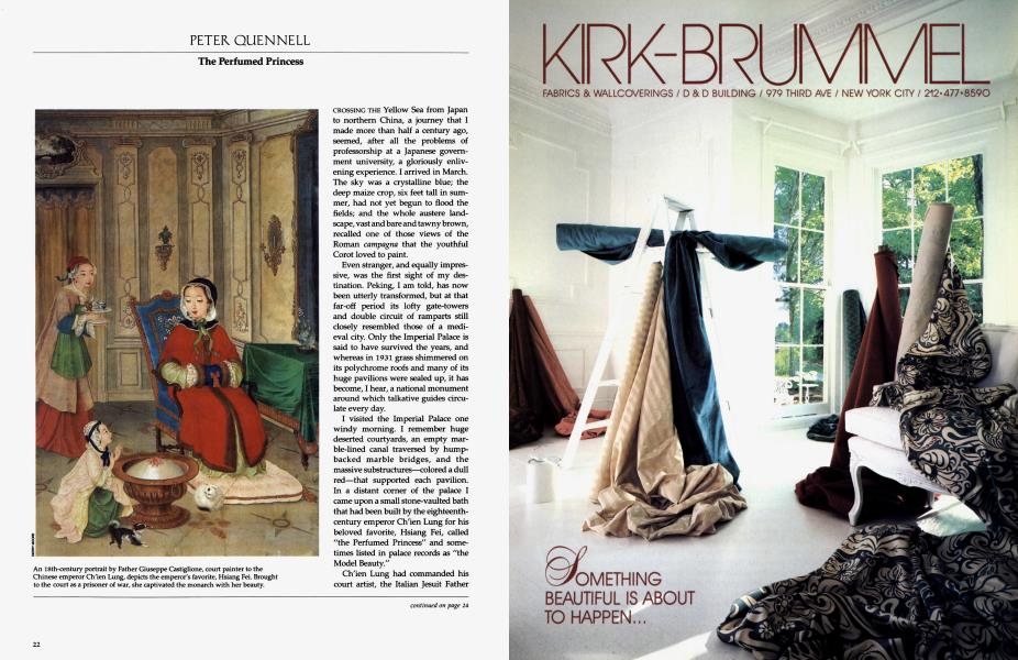 Peter Quennell | Architectural Digest | JULY 1986