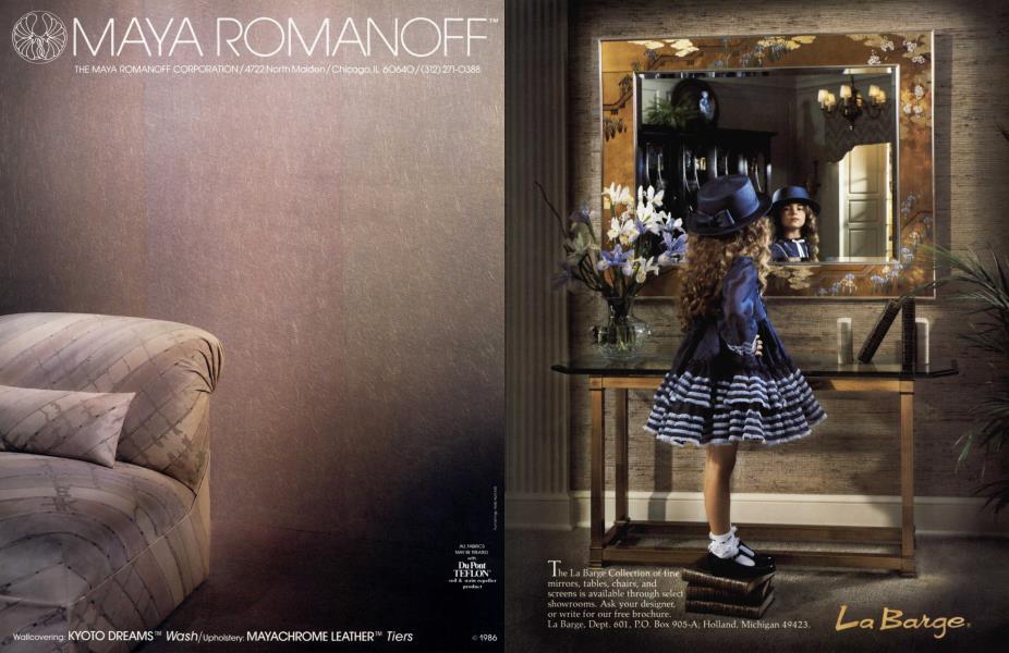 La Barge® | Architectural Digest | AUGUST 1986