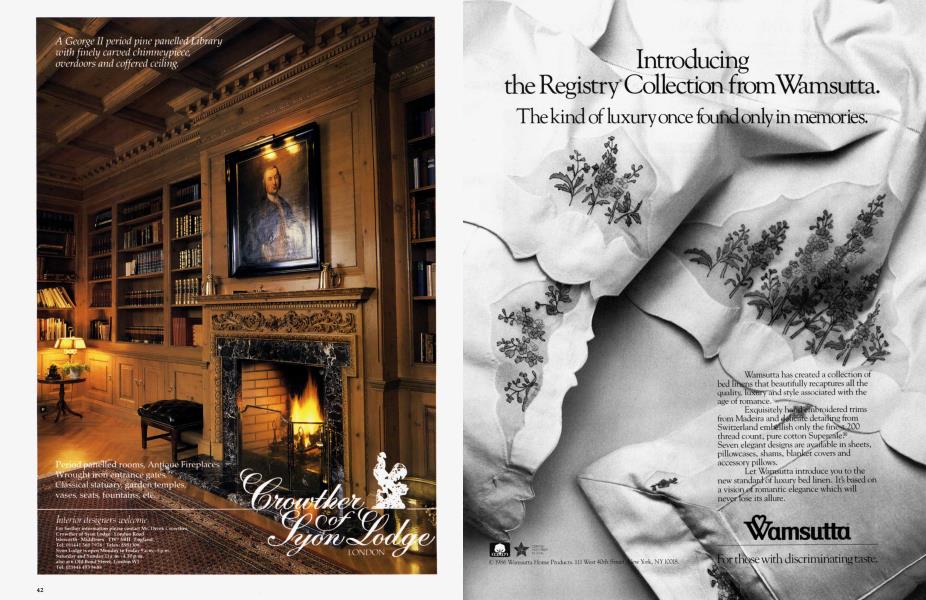 Wamsutta® | Architectural Digest | SEPTEMBER 1986