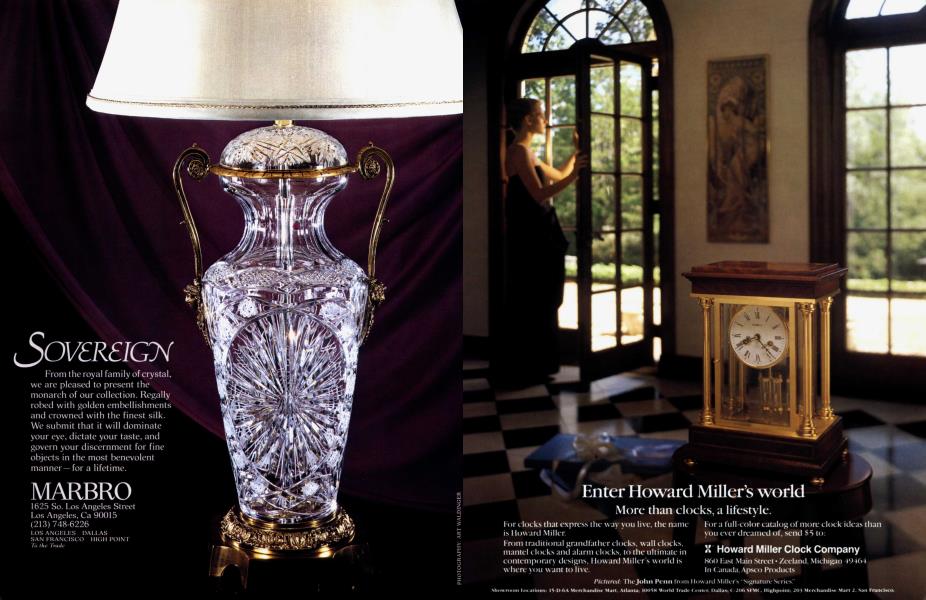 Enter Howard Miller's World | Architectural Digest | SEPTEMBER 1986