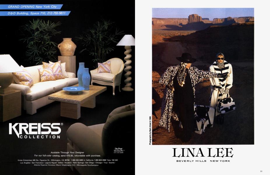 KREISS® | Architectural Digest | SEPTEMBER 1986