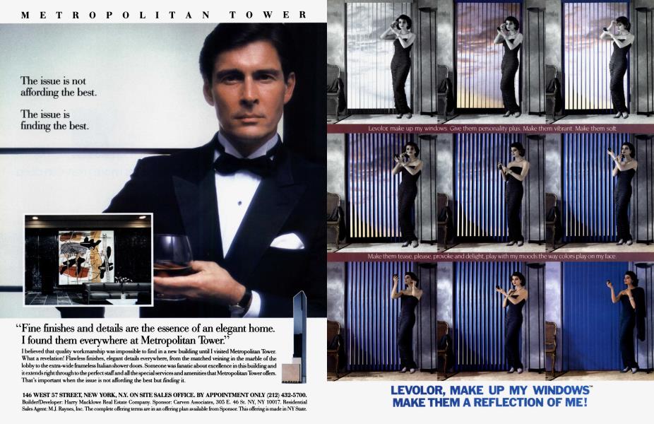 METROPOLITAN TOWER | Architectural Digest | OCTOBER 1986