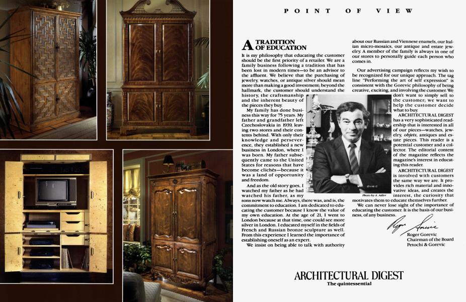 ARCHITECTURAL DIGEST | Architectural Digest | OCTOBER 1986