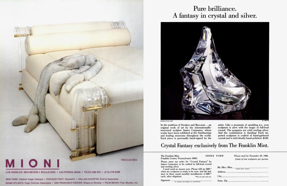 MIONI | Architectural Digest | OCTOBER 1986