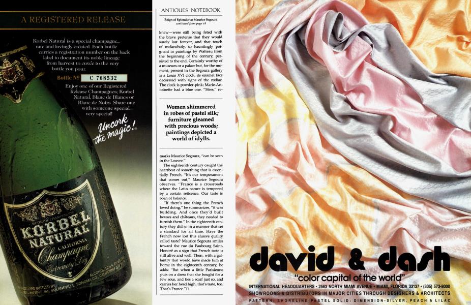 david & dash | Architectural Digest | OCTOBER 1986