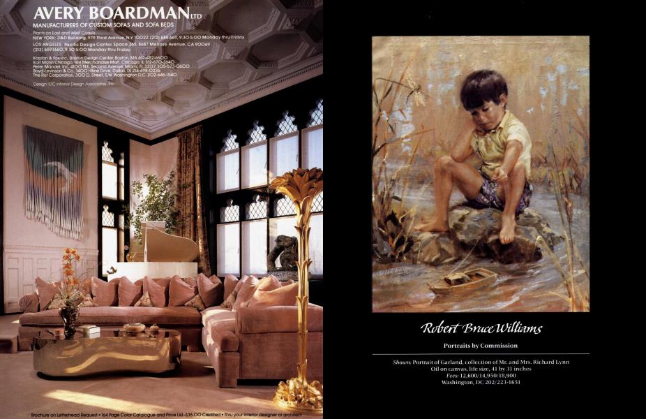 Robert Bruce Williams | Architectural Digest | OCTOBER 1986