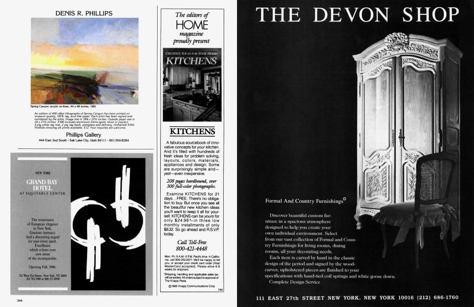 HOME magazine: Kitchens | Architectural Digest | NOVEMBER 1986