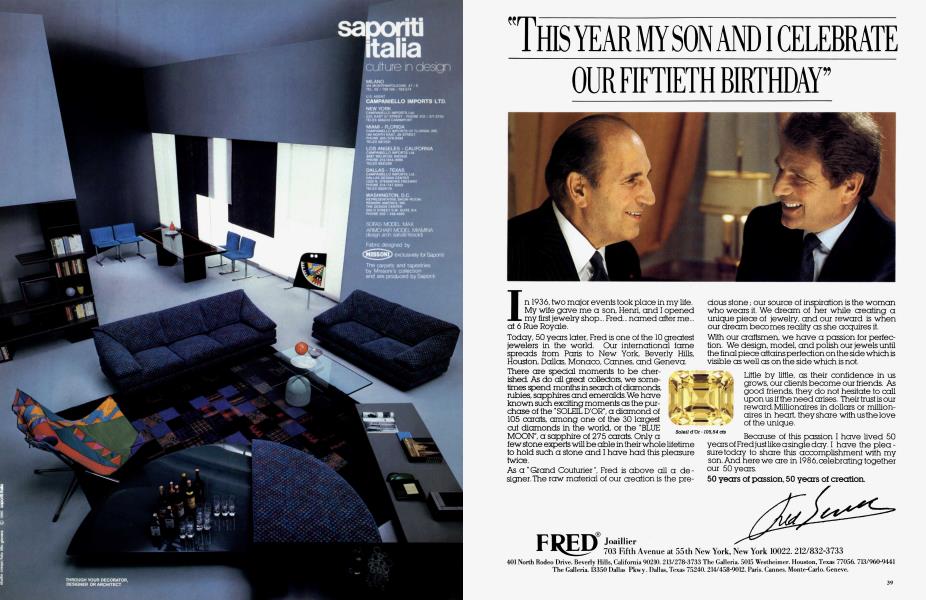 Fred® | Architectural Digest | NOVEMBER 1986