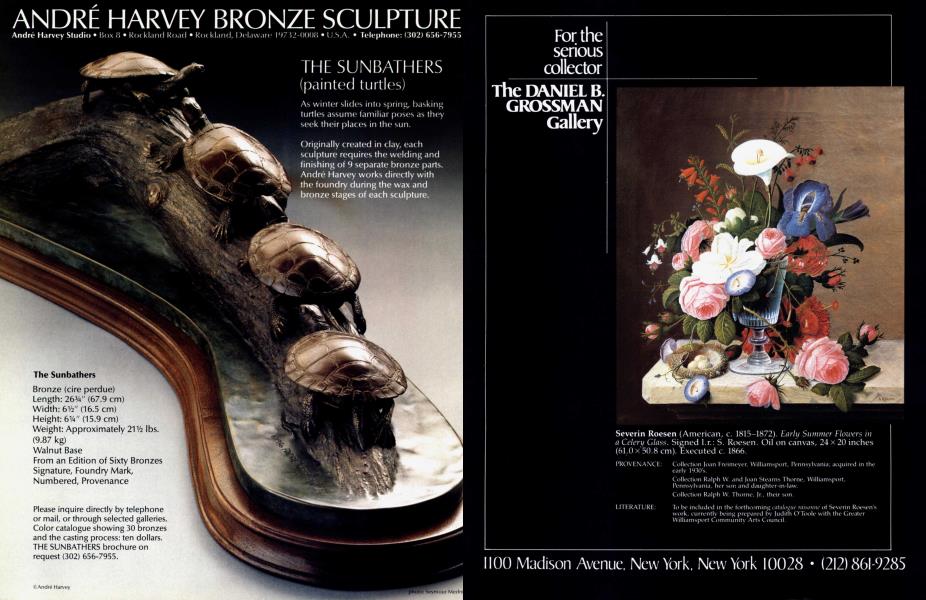 Andre Harvey Bronze Sculpture | Architectural Digest | NOVEMBER 1986