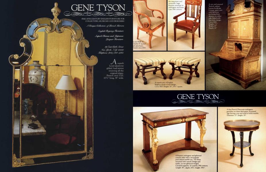 Gene Tyson | Architectural Digest | NOVEMBER 1986