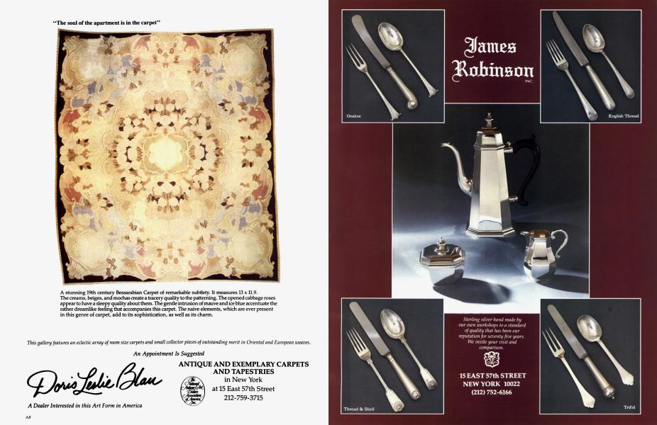 James Robinson INC. | Architectural Digest | NOVEMBER 1986