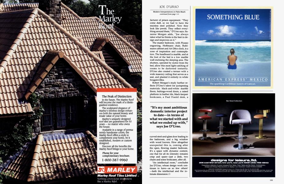 Marley | Architectural Digest | DECEMBER 1986