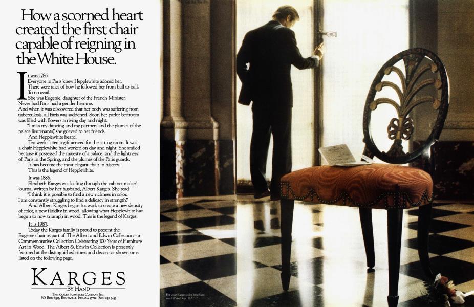 KARGES™ | Architectural Digest | JANUARY 1987
