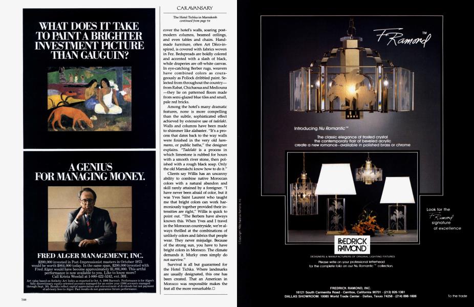 FRED ALGER MANAGEMENT, INC. | Architectural Digest | JANUARY 1987