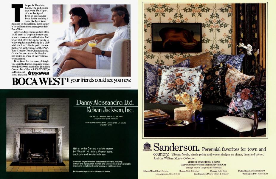 Sanderson | Architectural Digest | JANUARY 1987