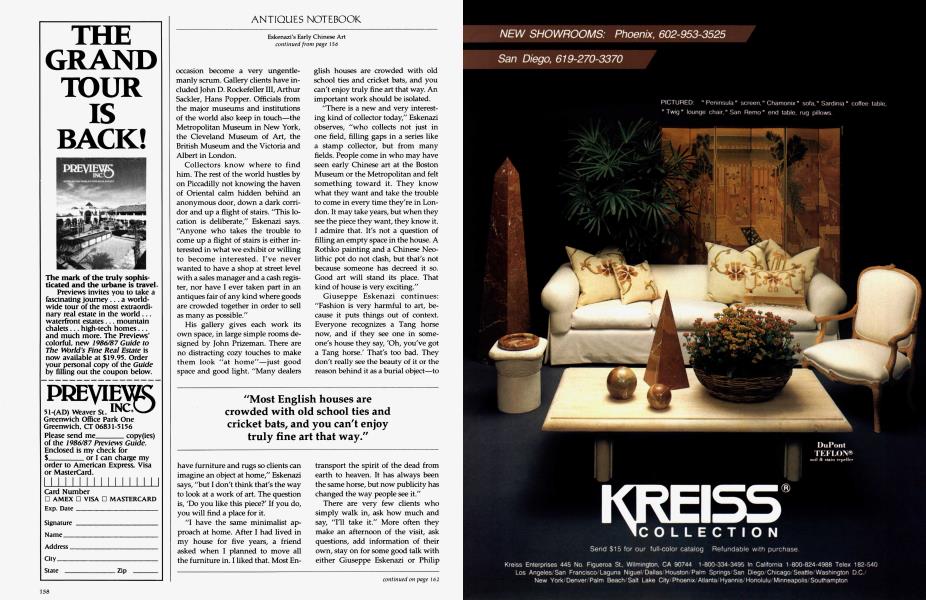KREISS® | Architectural Digest | JANUARY 1987