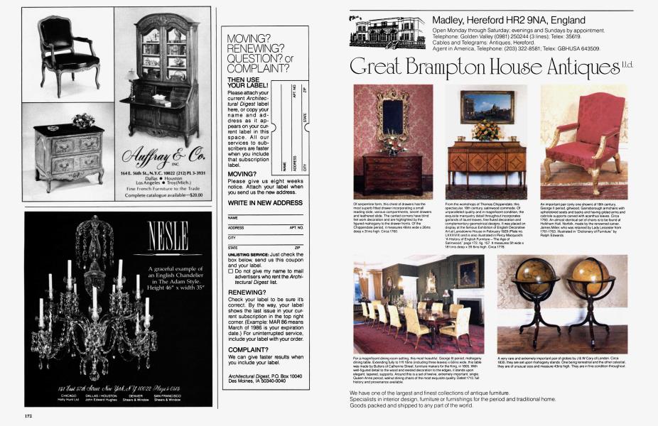 ARCHITECTURAL DIGEST | Architectural Digest | JANUARY 1987