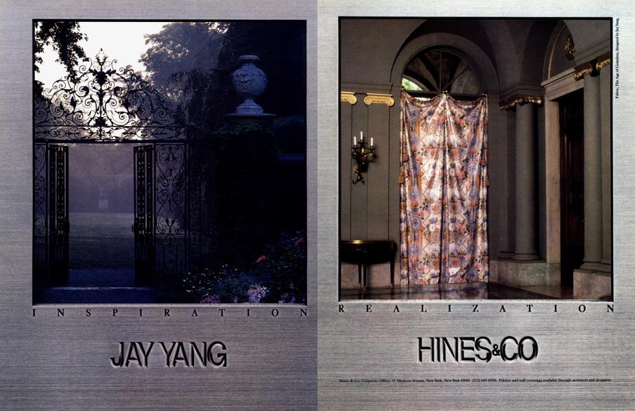 JAY YANG | Architectural Digest | MARCH 1987