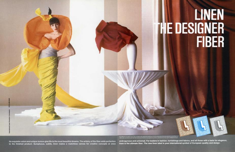 LINEN | Architectural Digest | APRIL 1987