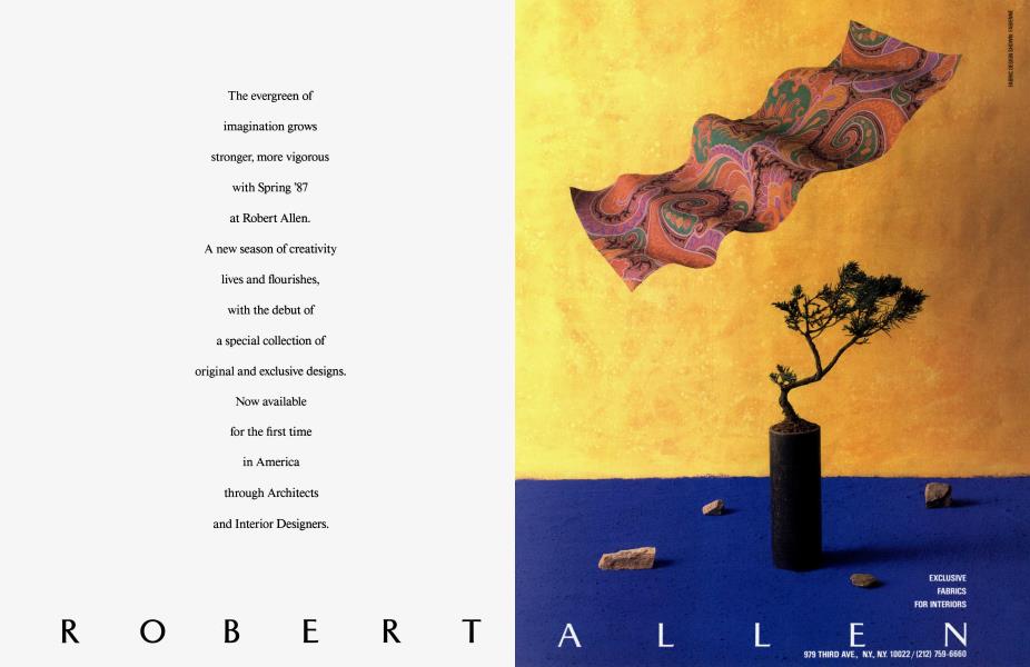 ROBERT ALLEN | Architectural Digest | MAY 1987
