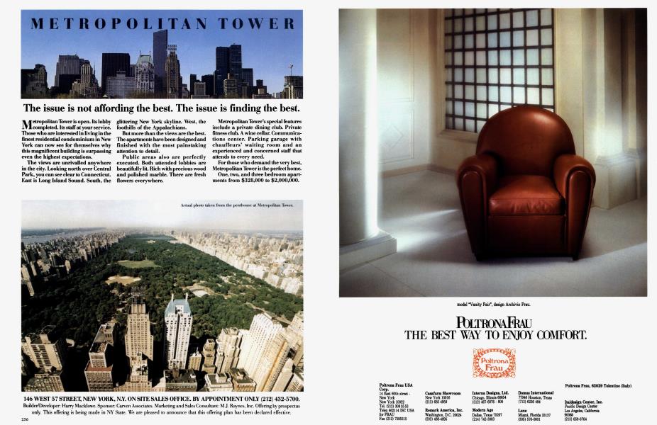 METROPOLITAN TOWER | Architectural Digest | MAY 1987