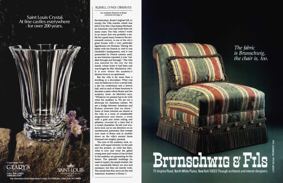 Brunschwig & Fils | Architectural Digest | MAY 1987