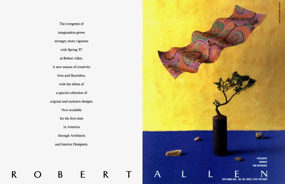 ROBERT ALLEN | Architectural Digest | JUNE 1987